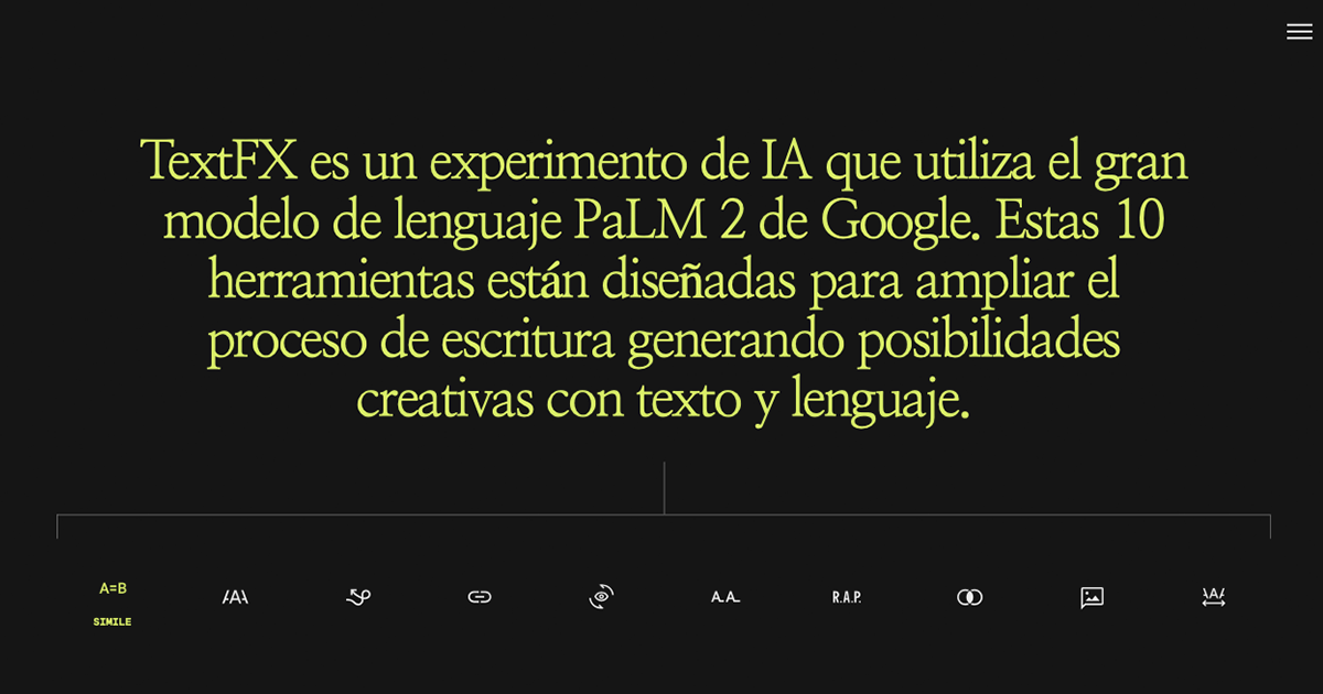 TextFX: La chispa creativa que necesitas, cortesía de Google | Geek Vibes